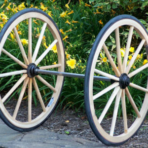 Custom Wagon Wheels Vending Push Cart Wheels. - Custom Wagon Wheels